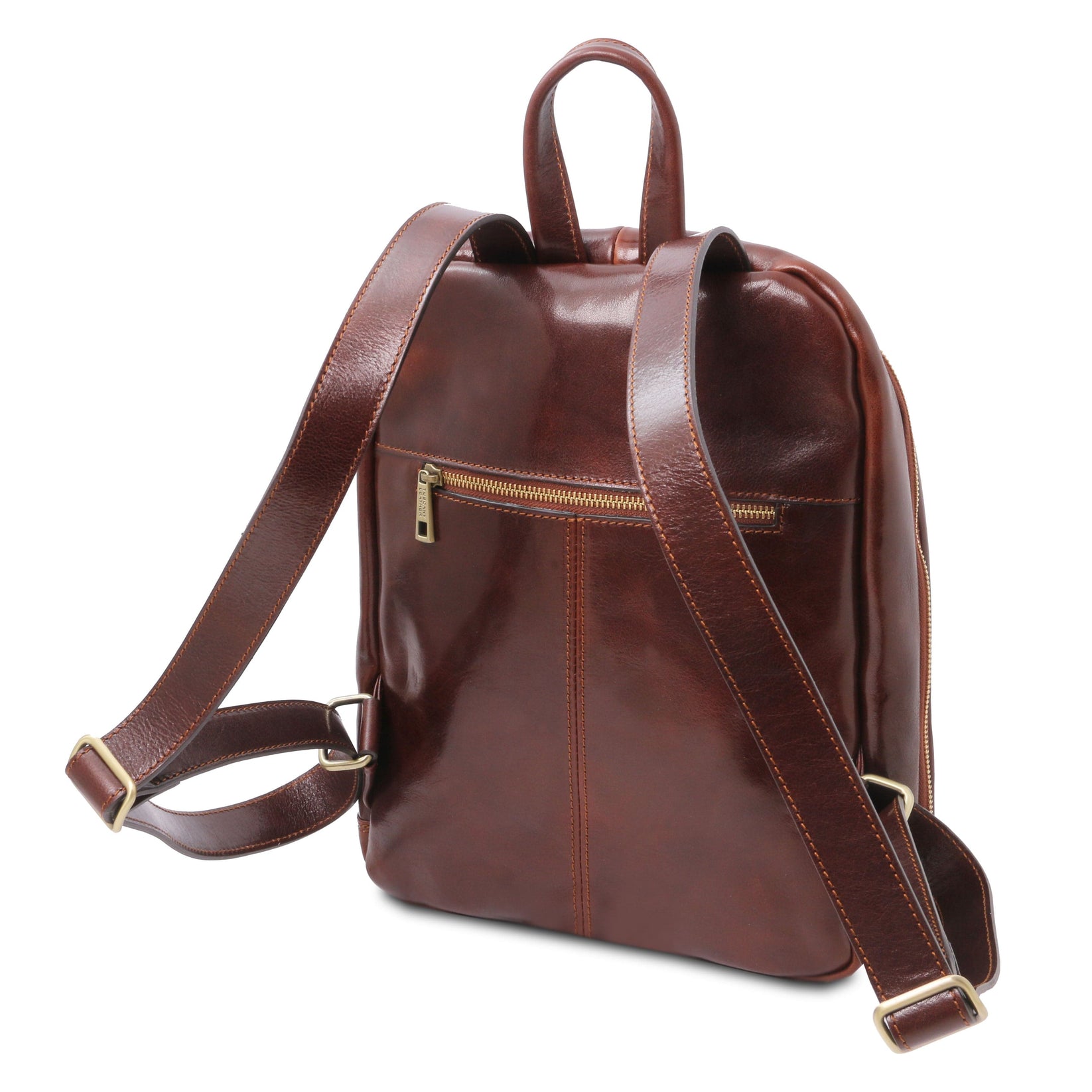 Perth 2 Compartment Leather Backpack - Italian Craftsmanship – San ...