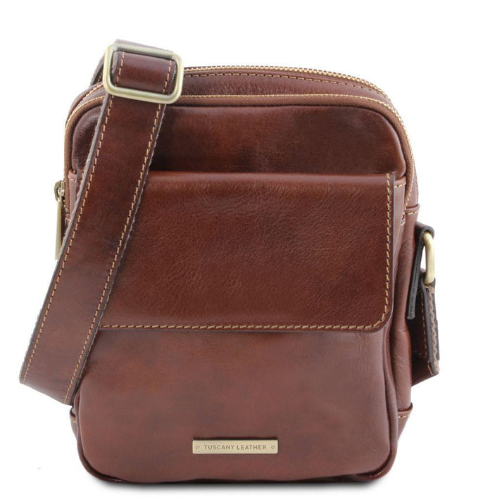 Men's Leather Crossbody Bag | Handcrafted Italian Leather – San Rocco ...