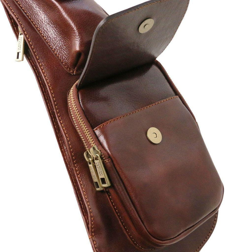 Hand-Crafted Leather Crossover Bag for Men | Made in Italy – San Rocco ...